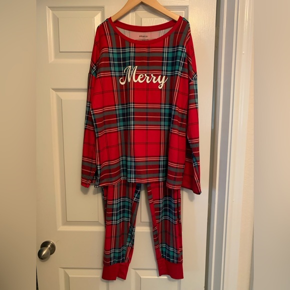 Joyspun | Intimates & Sleepwear | Merry Red Plaid Kids Pajama Set Large ...